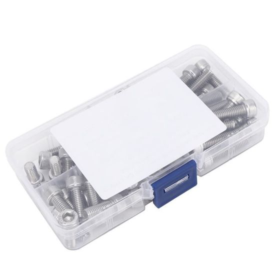 Mothiness Jeu de vis d'assemblage à six pans creux Inox 304 pour l ...