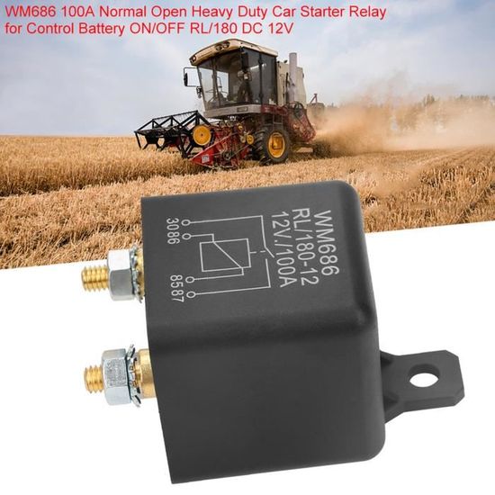 Relais WM686 100A Normal Open Heavy Duty Car Starter Relay pour Control ...