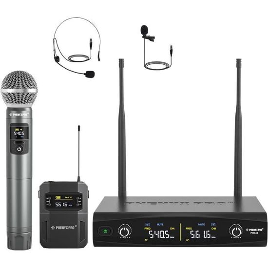 Système De Microphones Sans Fil, Avec Micro À Main, Micro De Poche ...