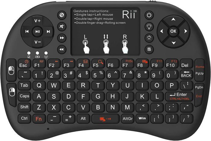 Mini Clavier Sans Fil 2,4 Ghz Avec Pavé Tactile Et Clavier Qwerty ...