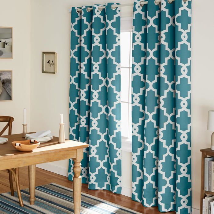 Exclusif Maison Rideaux Ferronnerie en Satin de Coton tissé fenêtre ...