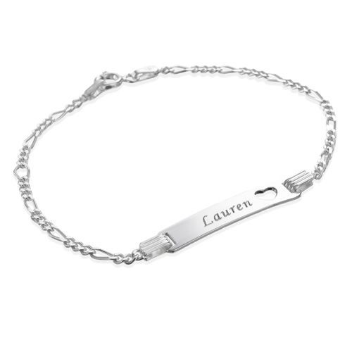Gourmette à graver Personnalisée en Argent - Achat / Vente bracelet ...