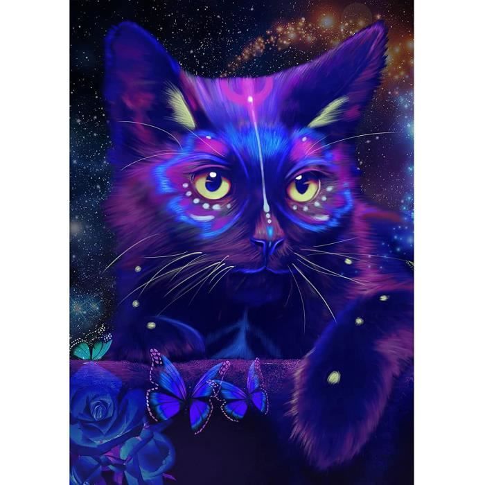 5D Diamond Painting Broderie Diamant Kit Complet Chat Peinture Diamant ...