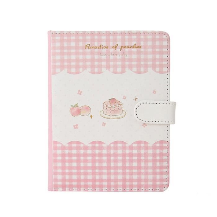Feuillet mobile,Journal intime rose pêche mignon Kawaii,carnet de ...