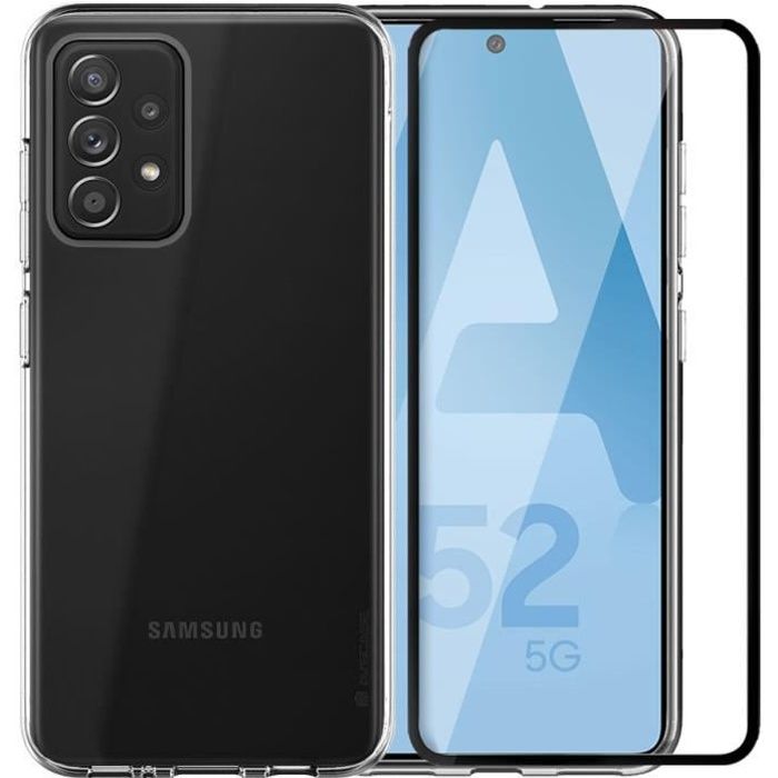 Coque Samsung Galaxy A52 4G | A52 5G - Coque Silicone + Verre Trempé ...