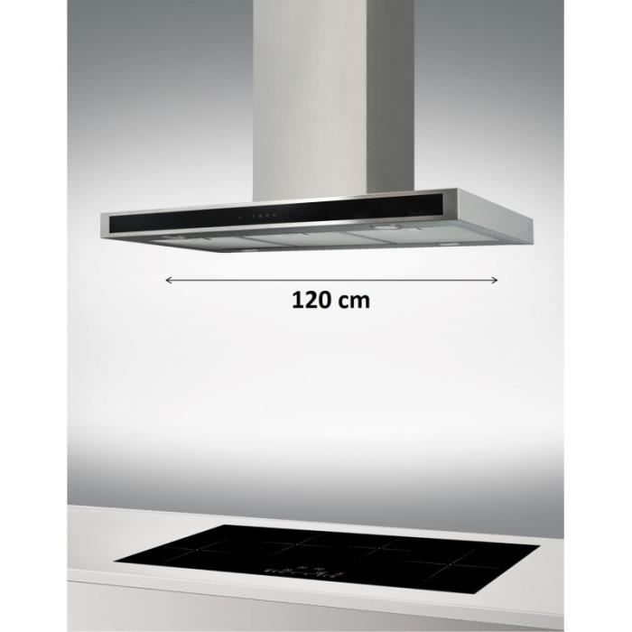Hotte aspirante ESISTYLE MOON 120 IX/2 - Cdiscount Electroménager