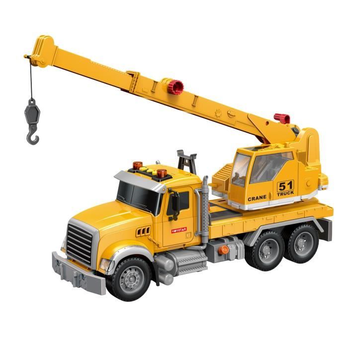 Jouet - FERRY - Camion grue - 35 cm - Son et lumière - À friction ...