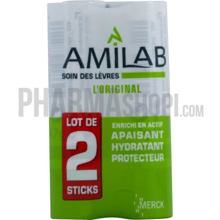 Amilab Soin Lèvres Duo 2 x 3.6ml - Cdiscount Au quotidien
