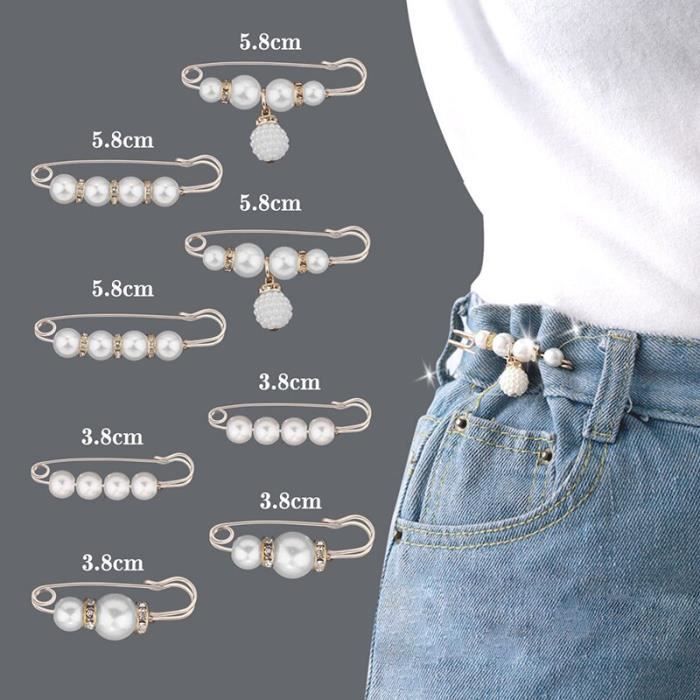 Ensemble de broches vêtements broches pour femmes perle épinglette pull ...