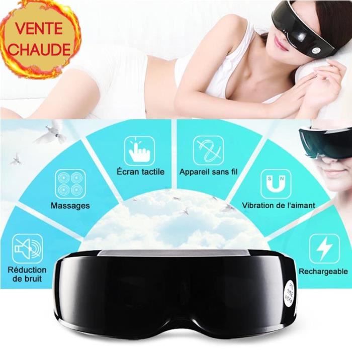 Massage electrique oeil vibration magnétique luxe Haute Fréquence ...