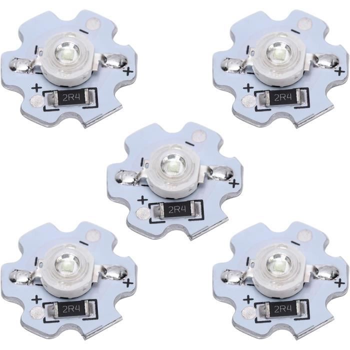 0 Puce De Perle Led 5V Puces Led Haute Luminosité200Lm 3W Perles De ...