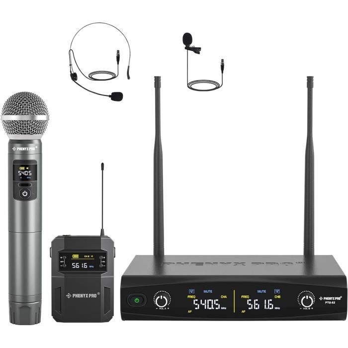 Système De Microphones Sans Fil, Avec Micro À Main, Micro De Poche ...
