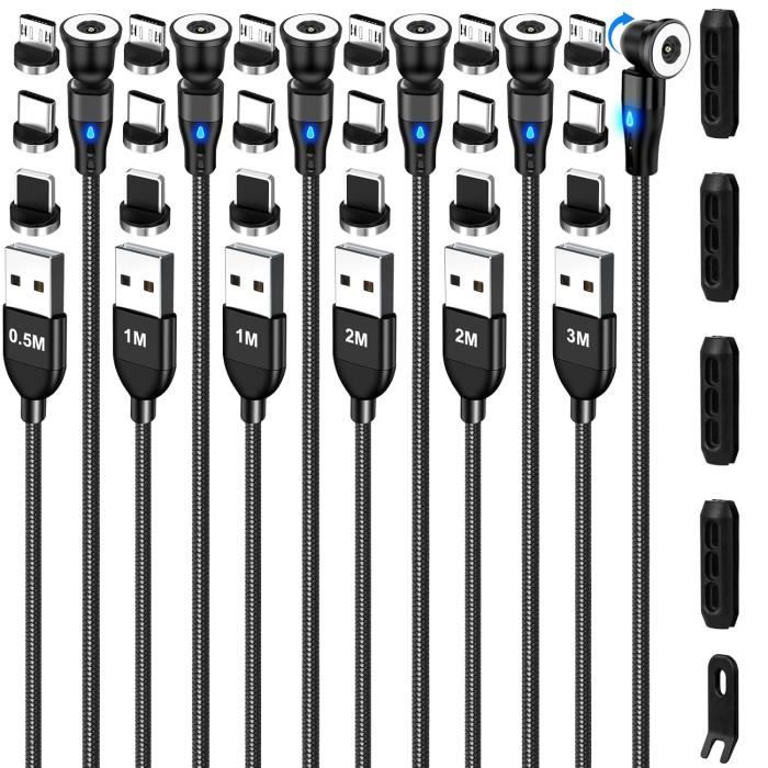 Chargeur Magnétique Usb C, 12W Câble Magnetique Charge Rapide 2A ...