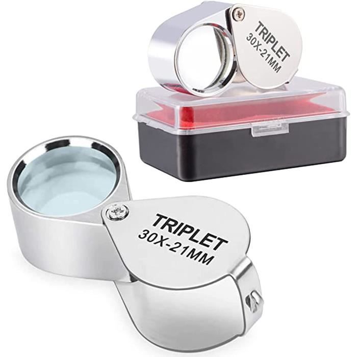 Loupe Bijoutier - SSS - 30X - Pliable - Métal - Multifonction ...
