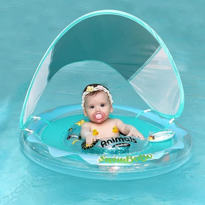 Anneau Flotteur De Piscine Pour Bébé Avec Auvent Réglable Et Siège De ...