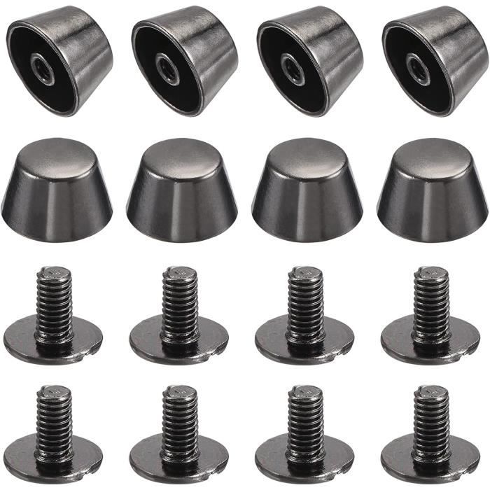 12X7Mm Rivet Goujons Vis Dos Plat Creux Pieds Goujon Pointe Pour Cuir ...