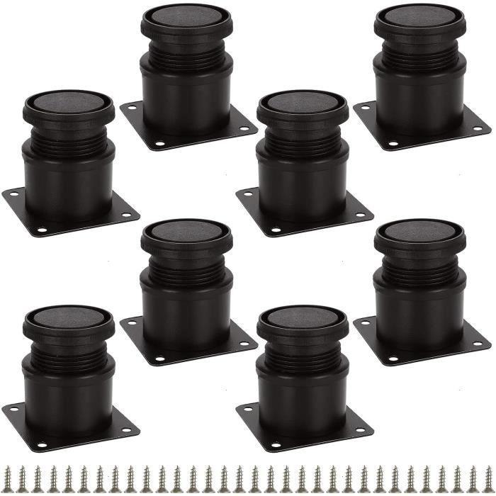 8 Pcs Pied De Meuble 5 Cm Reglable, Hauteur Réglable 0-15 Mm, Pieds De ...