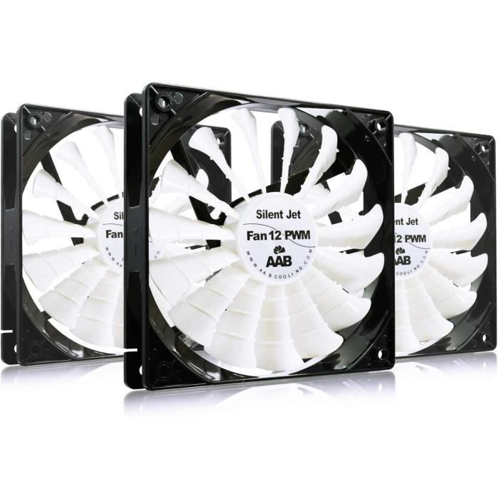 Silent Jet Fan 12 Pwm - 120Mm Ventilateur Pour Boîtier Pc, Cpu ...