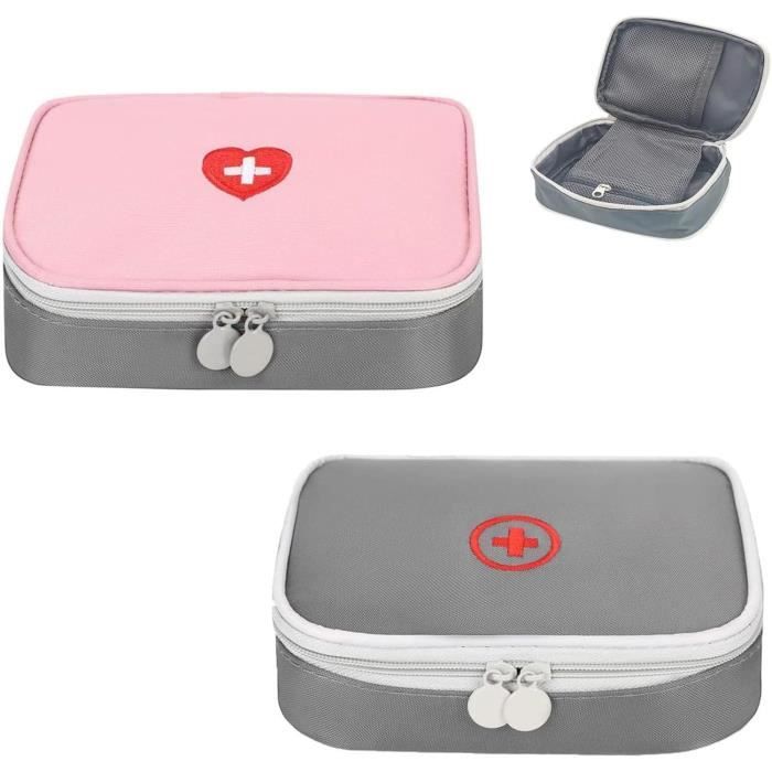 2 Pièces Boîte Médicale, Trousse De Secours Voyage, Trousse Secours Portable Kit, Mini Trousse ...