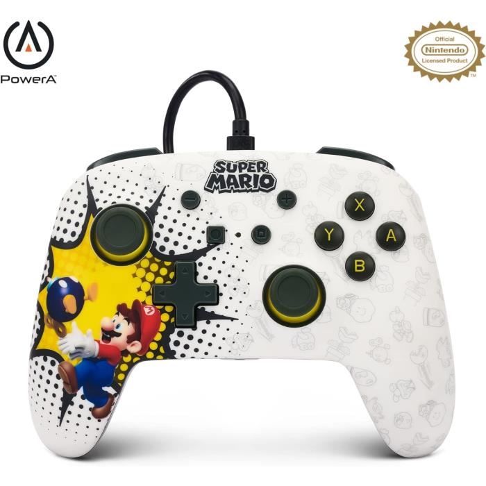 Manette Filaire Améliorée Pour Nintendo Switch - Bob-Omb Blast[b447 ...