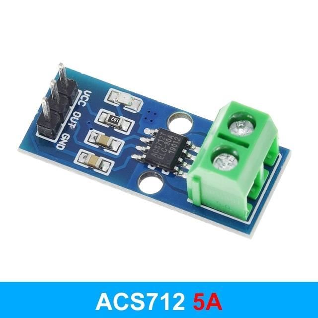 Circuits intégrés,ACS712 5A--TZT Capteur de courant à effet Hall pour ...