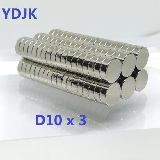 5PCS - Aimant à disque 10*3 N38 NDFEB Magnet 10x3 Strong rond Aimants ...