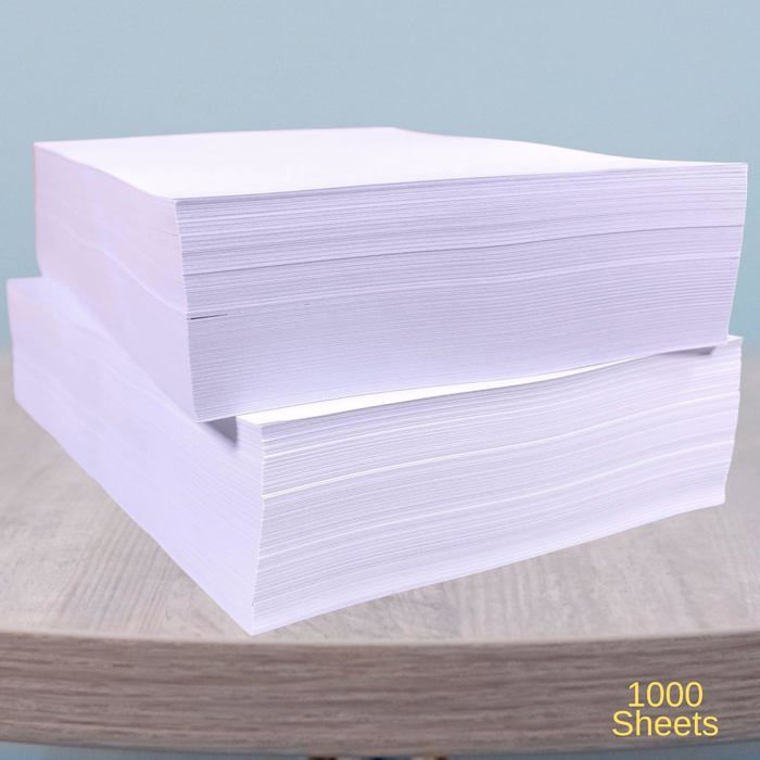 Ramette De 1000 Feuilles De Papier Blanc A5 Lisse Pour Imprimante A5 80 ...