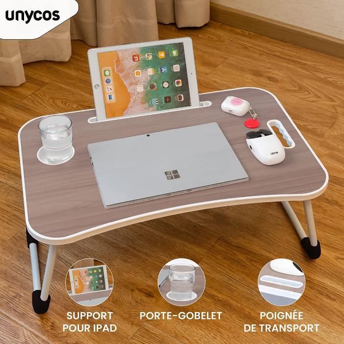 Table Pliante Pour Ordinateur, Plateau De Lit, Table De Lit Portable ...
