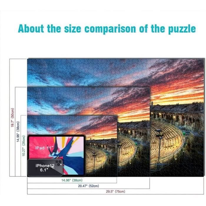 Puzzle 1000 Pièces Pour Adultes Mini Puzzles Colisée Ados Enfants ...