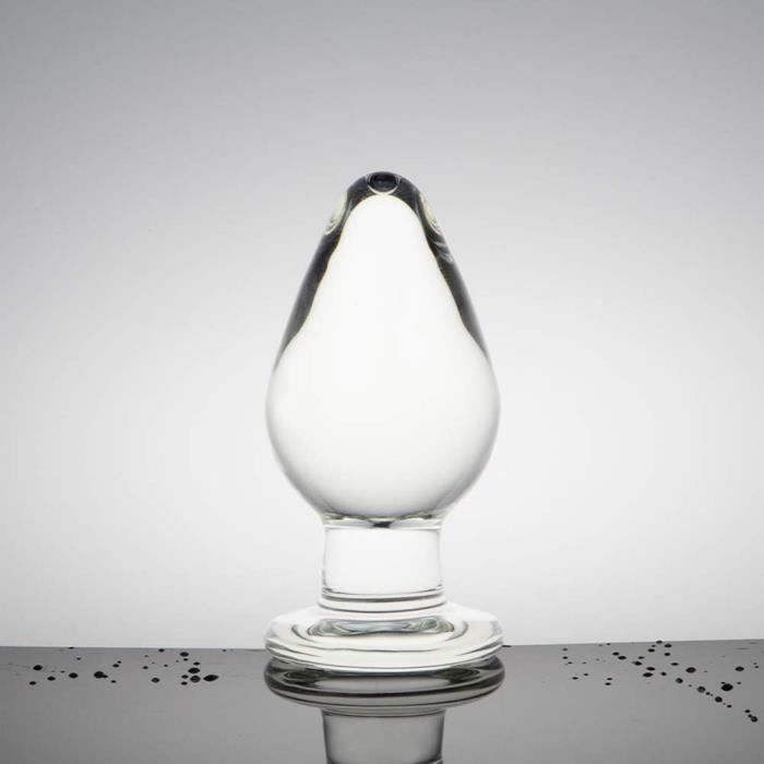 Plug Anal Longueur 10 Cm Largeur 5 Cm Plug Anale Dilatation Avec Butt Cone Verre Cristal Butt ...