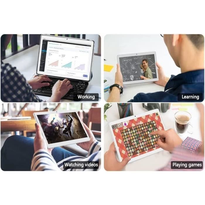 Tablette 10 Pouces - Android - 13 - 4G LTE - Octa-Core - 12 Go RAM ...