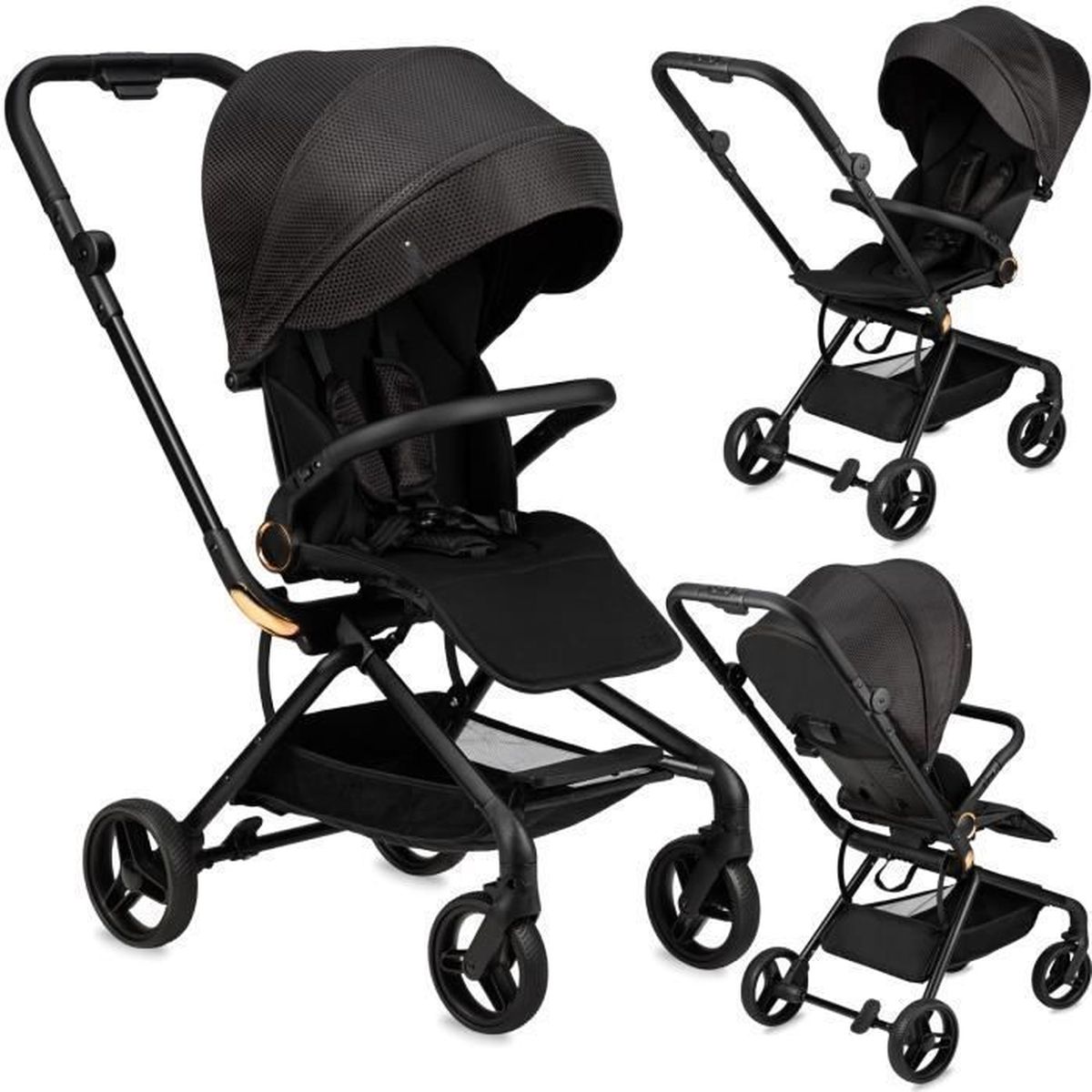 MoMi ADELLE - Poussette bébé Citadine Ultra Compacte 360 °- Légère 7.5 ...