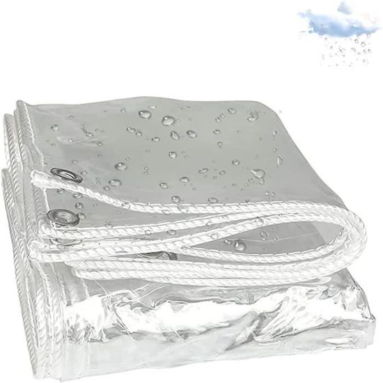 Bâche Transparente Avec Œillets, Bache Etanche Transparente, Bâche De ...