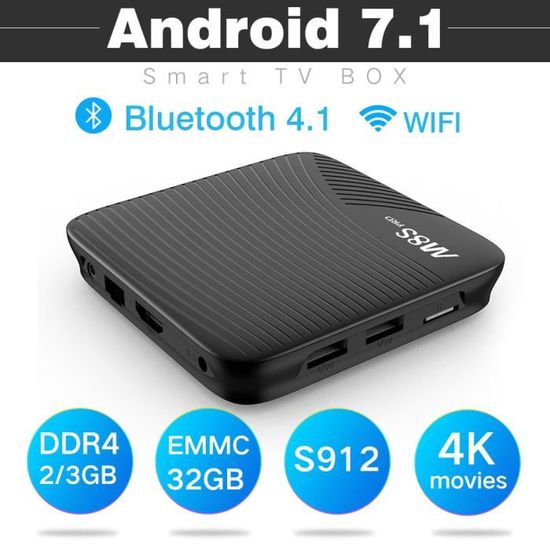 M8S PRO Smart Android TV Box Android 7.1 Octa-core DDR4 EMMC 4K WiFi ...