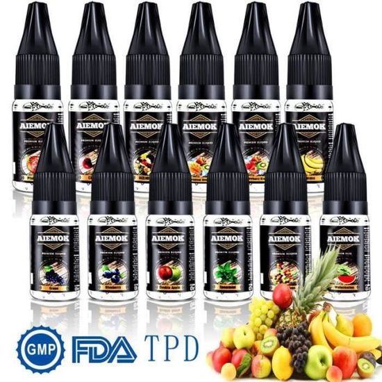 12 X 10ml E Liquide Cigarette Electronique Liquide E-Cigarette ...