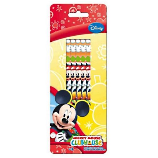 5 CRAYON A PAPIER MICKEY MOUSE GOMME DISNEY 17 CM PAPETERIE SCOLAIRE ...