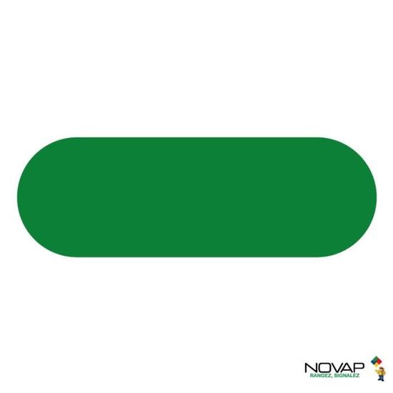 Adhésifs de marquage au sol - NOVAP - trait Vert 150 x 50mm - Pack de ...