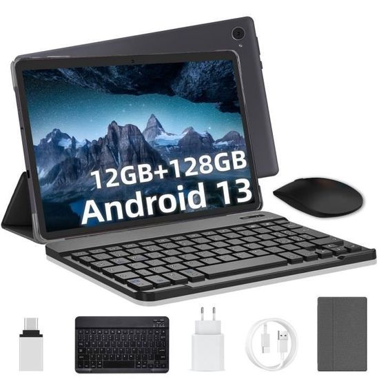 Tablette 10 Pouces - OUZRS - Android 13 - 12Go RAM - 128Go ROM - 5G WiFi - Cdiscount Informatique