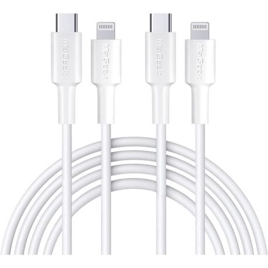 Usb C To Lightning Cables 10Ft, 2-Pack [Apple Mfi Certified] 10 Feet Super Long Iphone Pd Fast ...