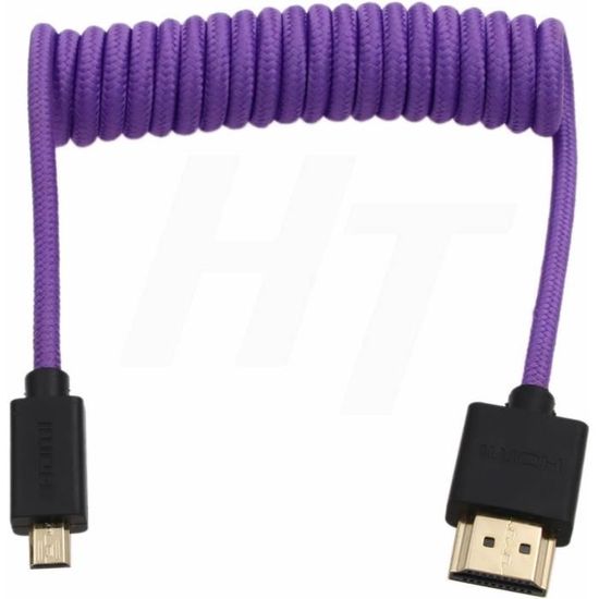 Câble Tressé Micro Hdmi Vers Hdmi 4K 8K 60P Pour Sony Zve-10 A7S A7R ...