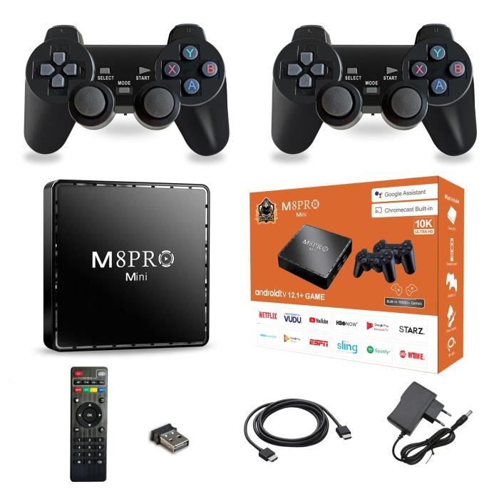 M8 pro-UE-Mini machine de jeux vidéo sans fil M8PRO, console'arcade HD ...