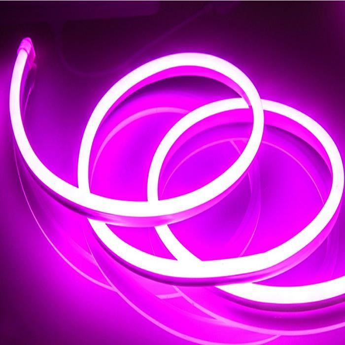 5m - Rose - Bande lumineuse flexible à LED, 12 V, plusieurs couleurs ...