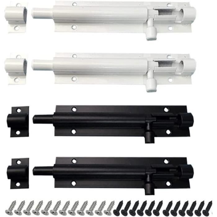4 Pièces Loquet Coulissant, Targette En Acier Inoxydable, Serrure À ...