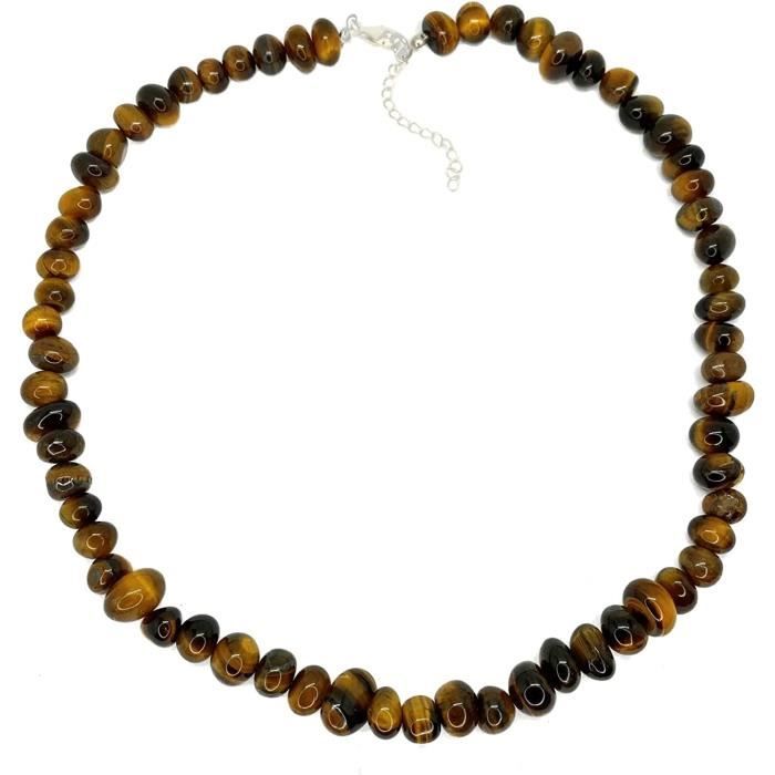 Collier Oeil De Tigre Semi Précieux, Oeil De Tigre[M2268] - Achat ...