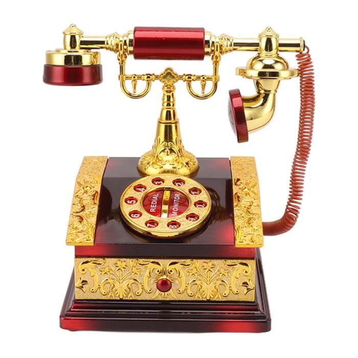 HURRISE boîte à musique téléphonique Cadran téléphone en forme de boîte ...