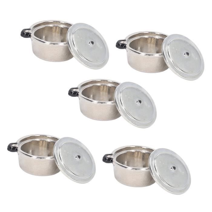 Modèle de mini pot de soupe 5Set Mini Soup Pot Modèle Simulé Cuisine ...