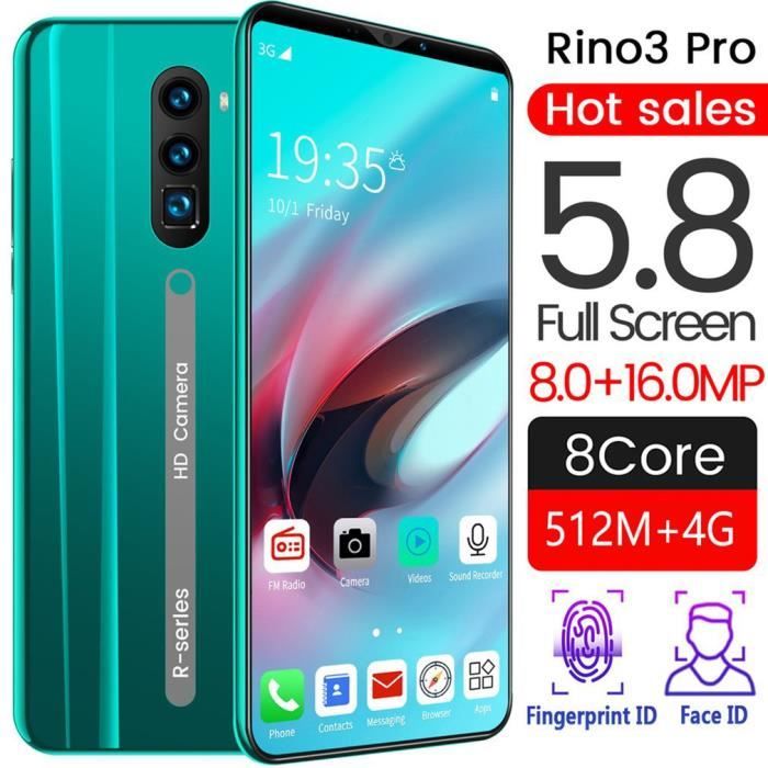 Smartphone poscow Reconnaissance faciale Écran goutte d'eau 5,8 pouces ...