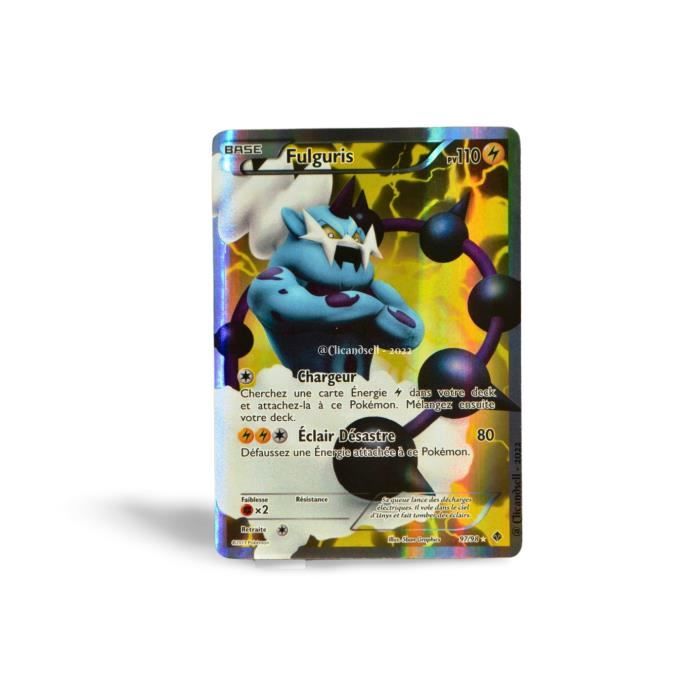 Carte Pokémon Fulguris 110 PV 97-98 N&B - Pouvoirs Émergents NEUF FR ...