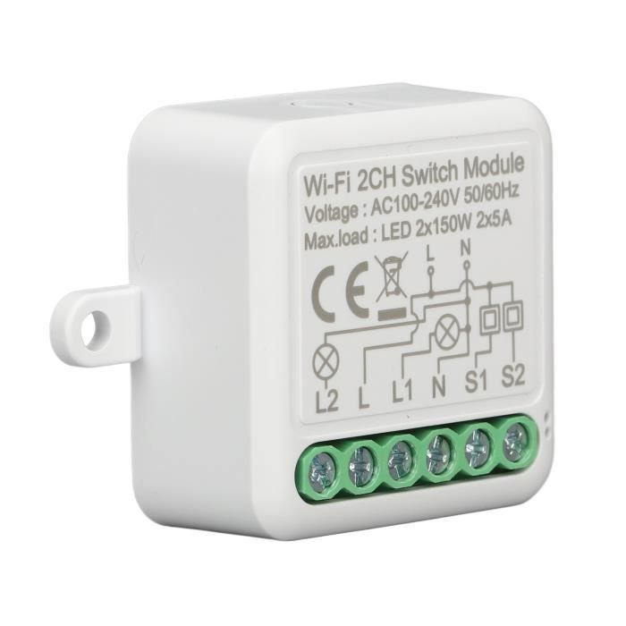 Qiilu Module De Commutation Wifi Module De Relais De Commutateur De