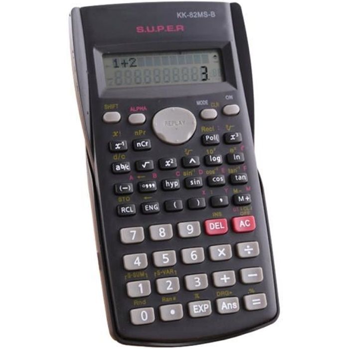 Math Scientific Calculator Écran LCD Fonction Student Portable Test ...